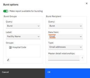 How to Burst in Cognos Analytics Reports - A Short Explanation - PMsquare