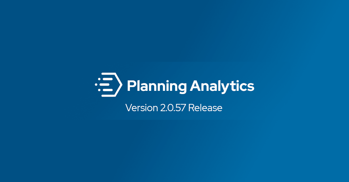 What's New in Planning Analytics Workspace 2.0.57 - PMsquare